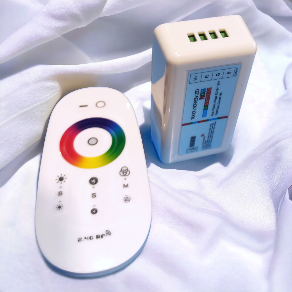 RGB Контроллер с пультом Touch RGB+RF (пульт овальный), 18A, 12-24V Cifropro 1шт