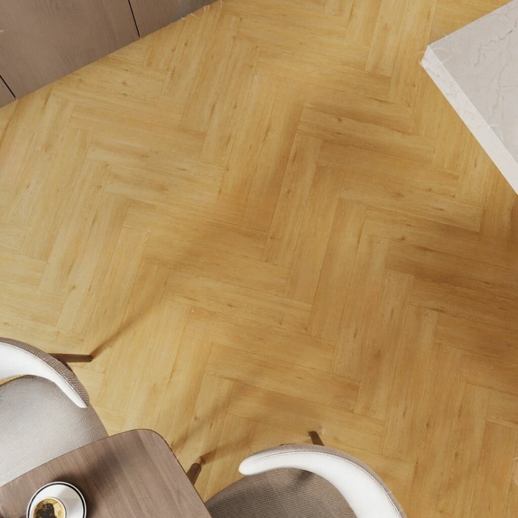 Каменно-полимерная плитка (SPC) Natisston RUBIS ёлка 5003-11 Harmonisk (600х125х3,5), 2,25 м2