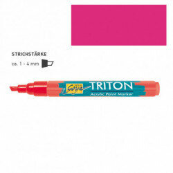 Фиолетовый красный художественный акриловый маркер "Solo Goya" Triton" 1-4 мм