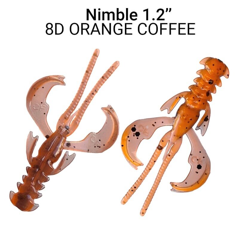 Силиконовые приманки Crazy Fish Nimble 1.2" 76-30-8d-6 кальмар