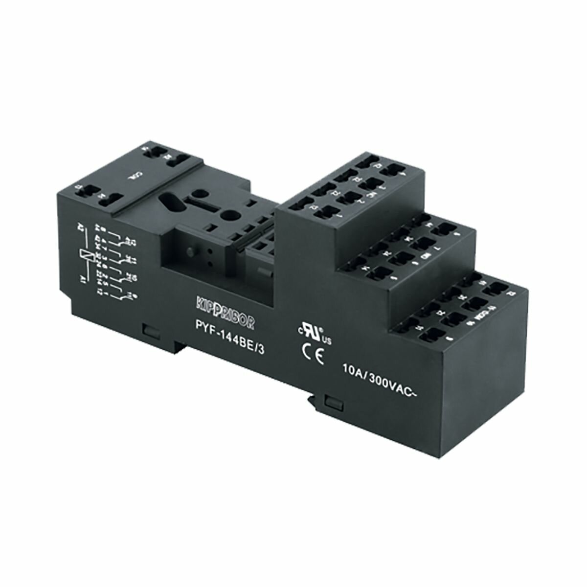 Монтажные колодки PYF-144BE (для 4-контактных промежуточных реле серии RP) KIPPRIBOR