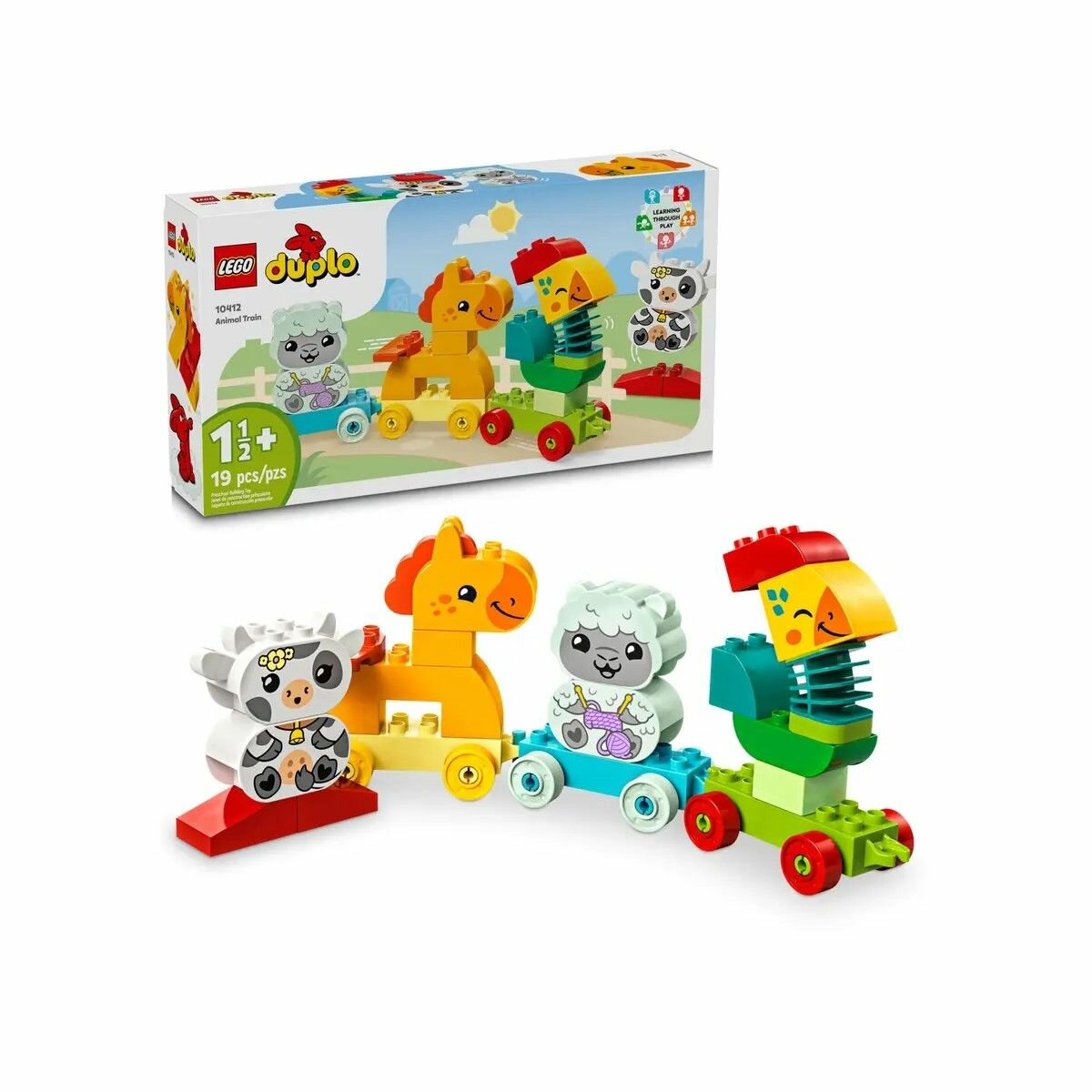 10412 . Пластиковый Конструктор LEGO DUPLO 10412 Animal Train Поезд с животными