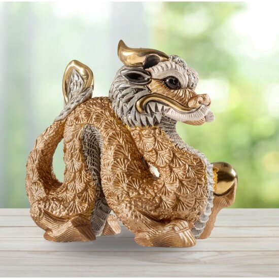 Статуэтка DE Rosa Rinconada Китайский Дракон золотой