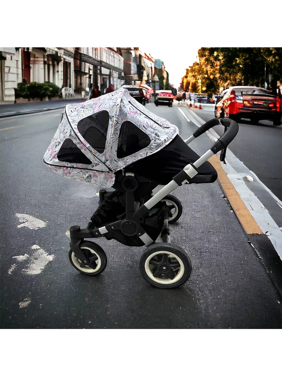 Капюшон летний Flamingo для колясок Bugaboo Donkey