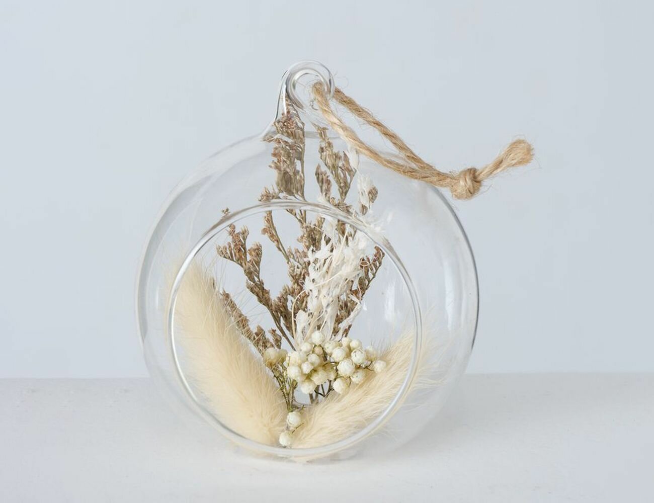 Стеклянный шар с композицией росинка на лугу, 8 см, Boltze 2016870-4