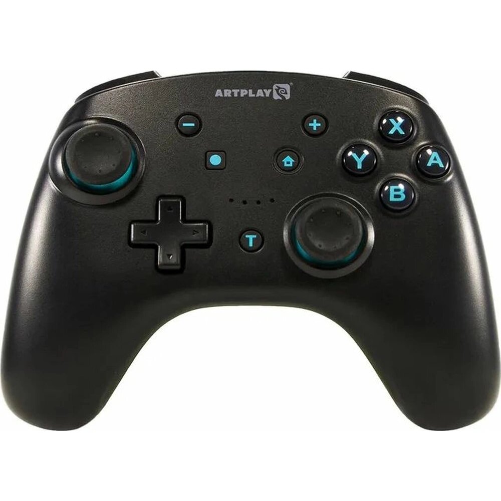 Геймпад Artplays NS65 для Nintendo Switch/PC, черно-бирюзовый (2,4G, li-ion, NFC, dualvibro) Чёрный