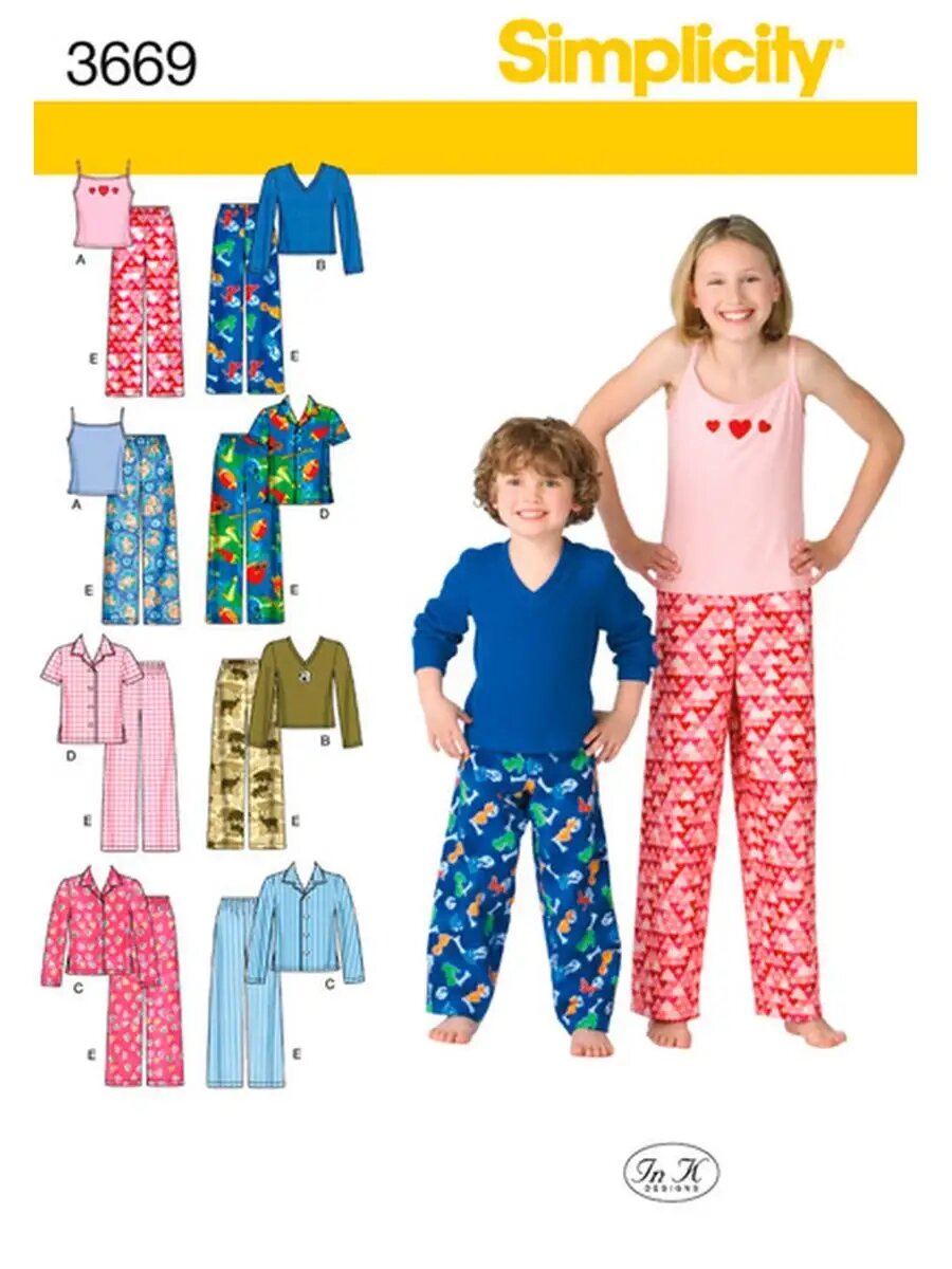 Выкройка Simplicity Одежда для дома