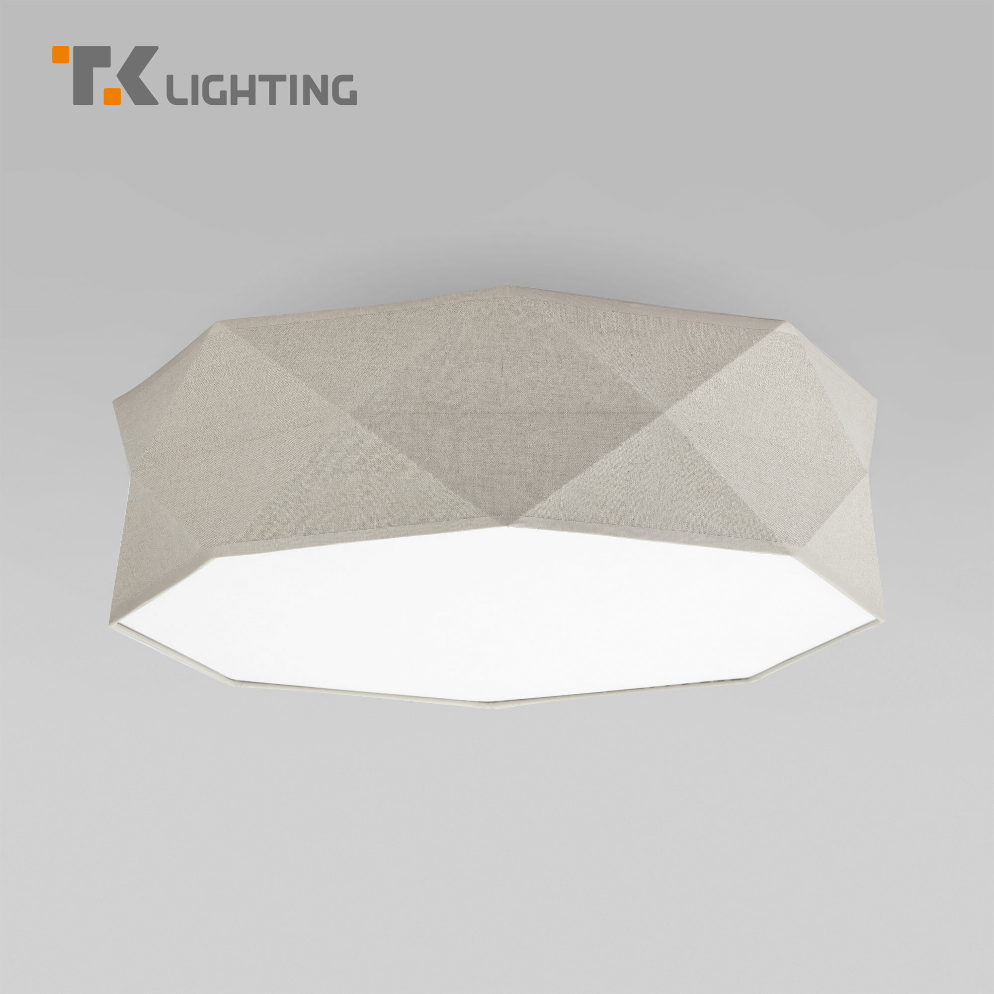 Люстра / Потолочный светильник TK Lighting 6195 Kantoor Nature, E27, цвет бежевый, диаметр 52 см