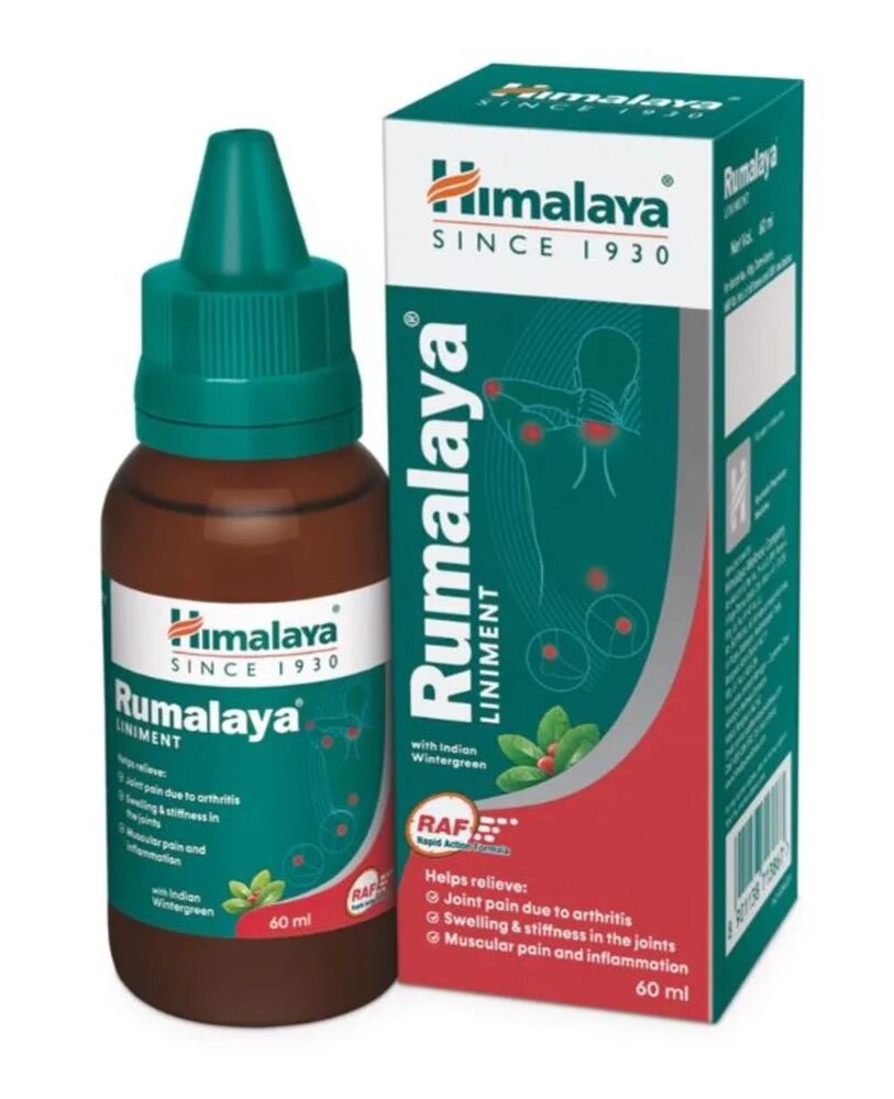 Румала Линимент масло для мышц и суставов Хималая (Rumala Liniment Himalaya) 60 мл