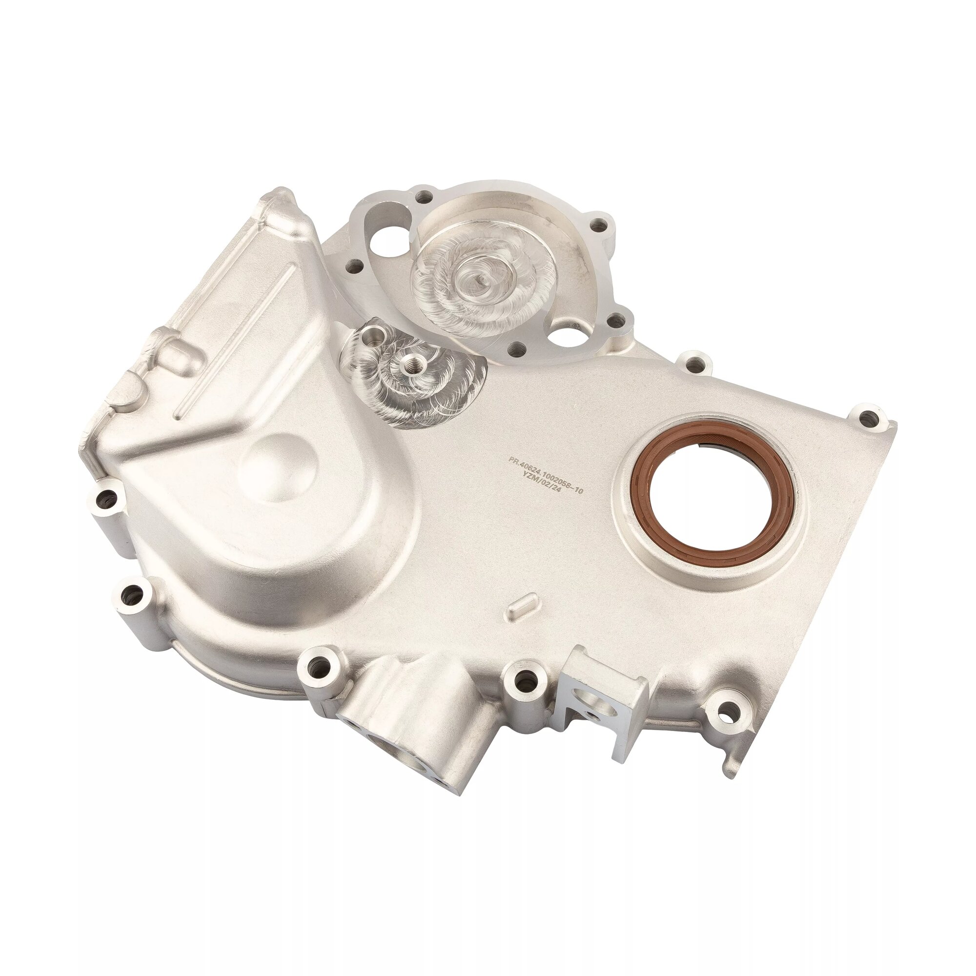 Крышка двигателя для а/м ГАЗ, УАЗ дв. 405, 409 Е-3 передняя с сальником (PRAVT)