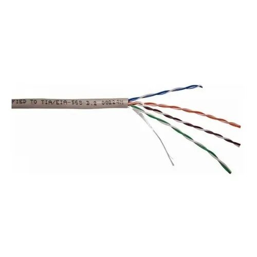 Кабель информационный LanMaster кат.5E, 100м, серый [twt-5eutp-xs/100]