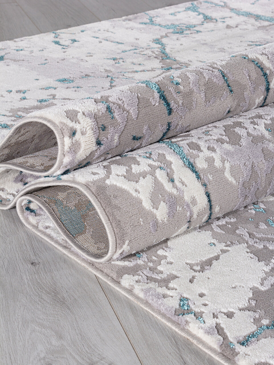 Ковер, Прямоугольник, Бирюзовый, Современный, на пол, в гостиную, спальню, в ассортименте (200 см. на 290 см.)