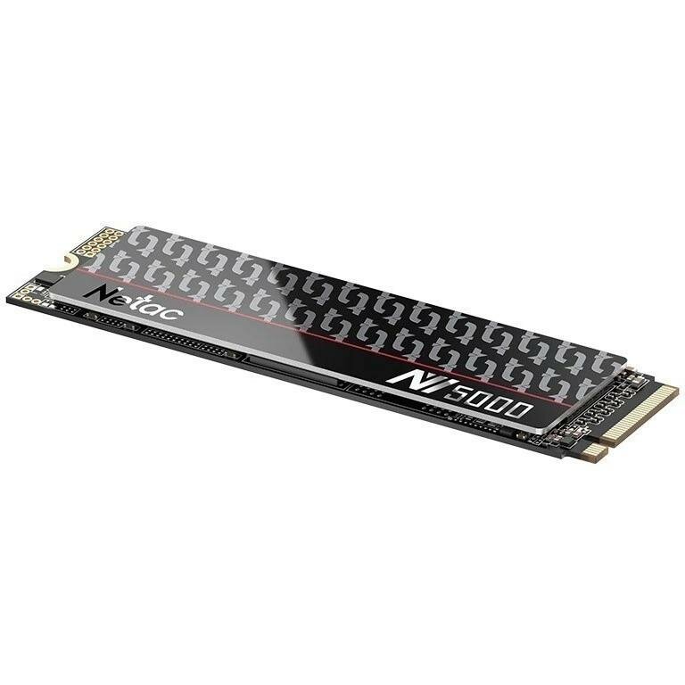 Netac SSD NV5000-T 500GB PCIe 4 x4 M.2 2280 NVMe 3D NAND SSD, R/W up to 4800/2700MB/s, IOPS(R4K) 200K/440K, TBW 320TB, with heat spreader, 5y wty