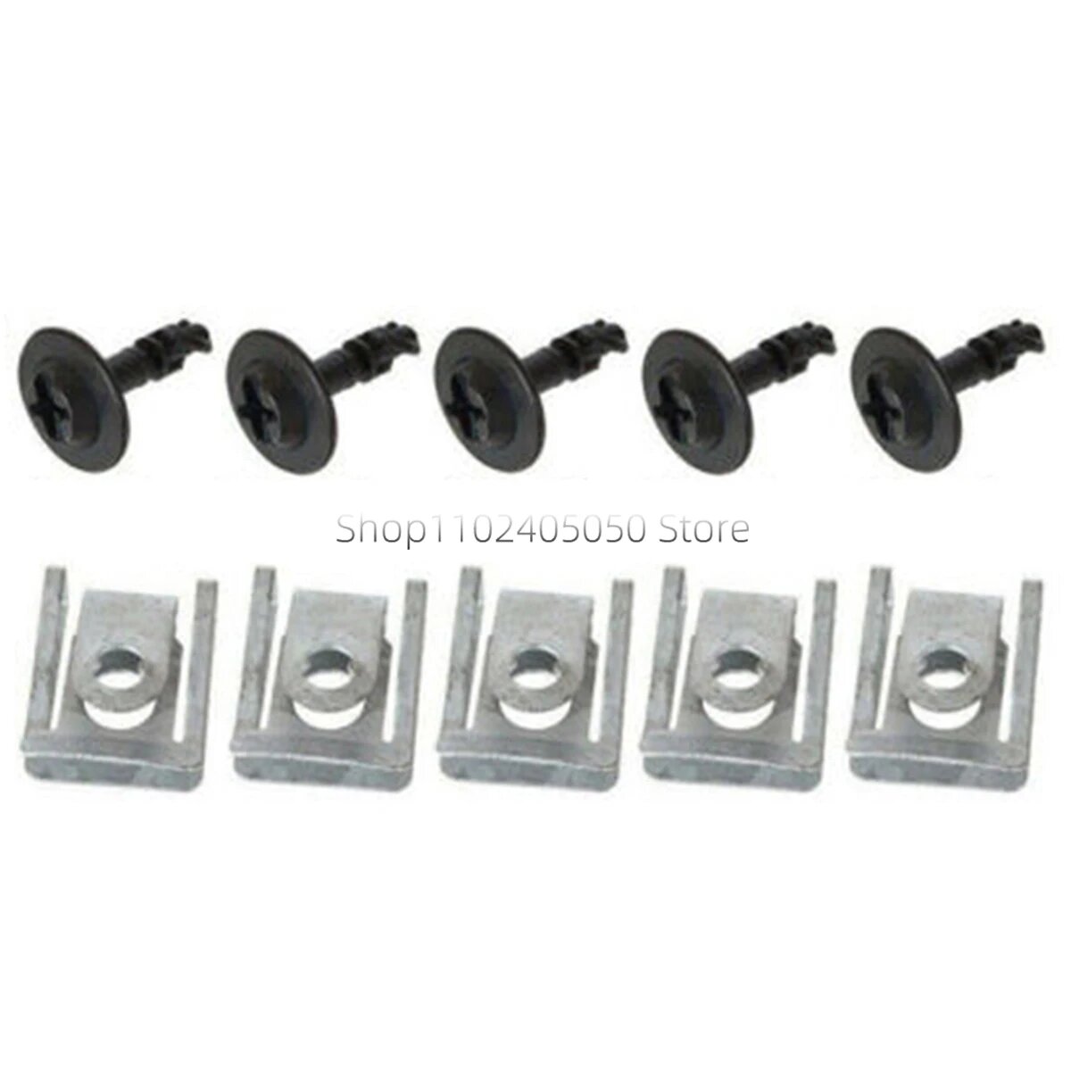 Брызговик двигателя автомобиля, поддон для живота, подкладка на крыло, винт, 5 Set Screw Clip Kit