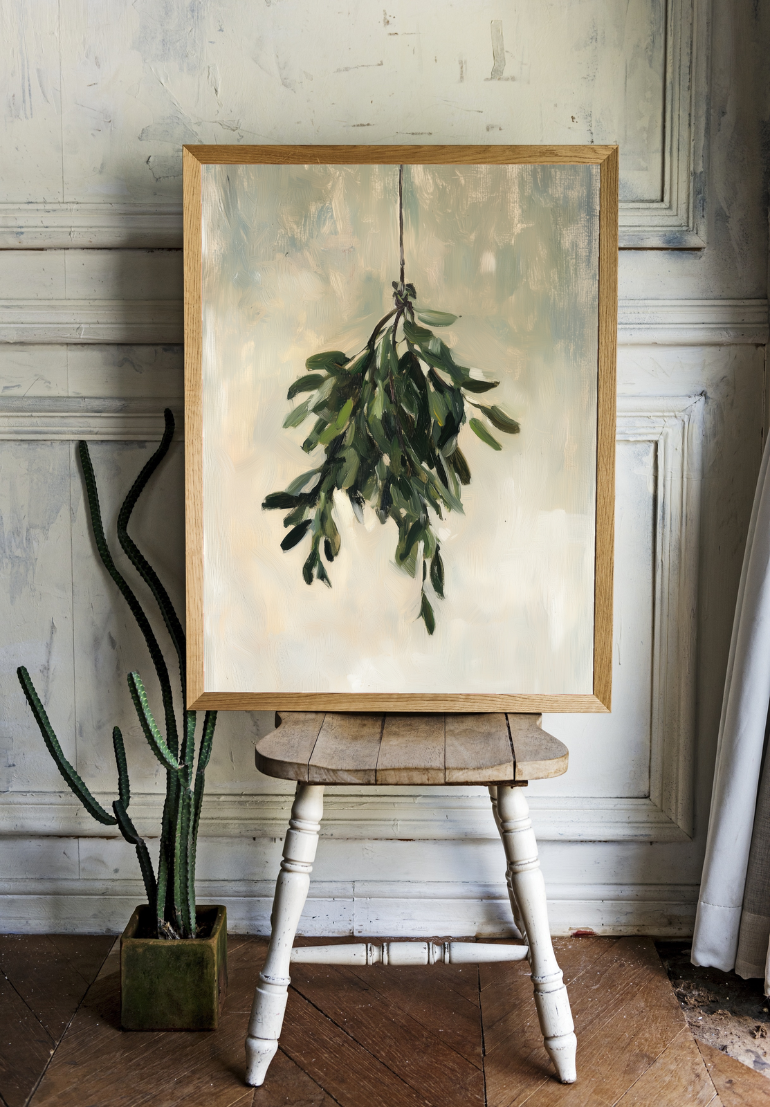 Постер "Связка листьев омелы" 50x70 без рамы