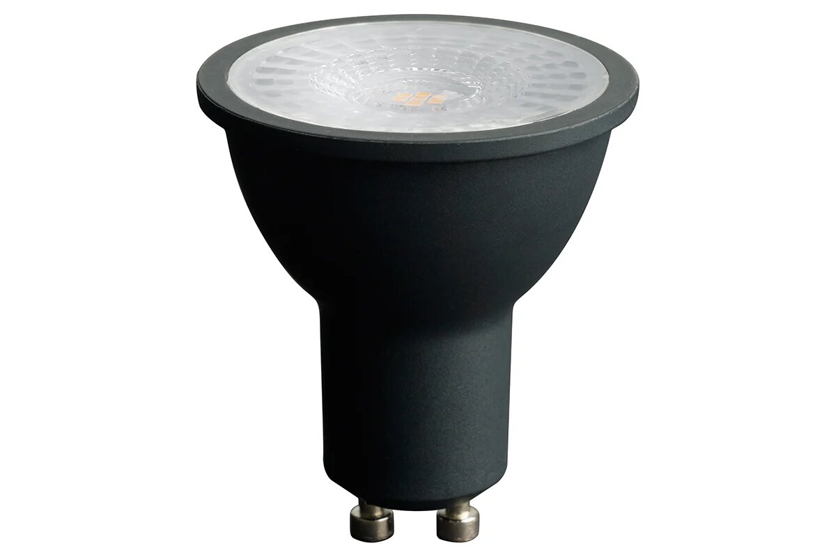 FERON Лампа светодиодная . PRO LB-1607 GU10 7W 175-265V 2700K в черном корпусе, 48956