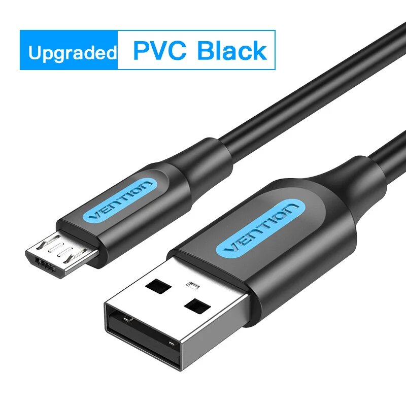 Кабель Vention Micro USB, 0.5m, черный