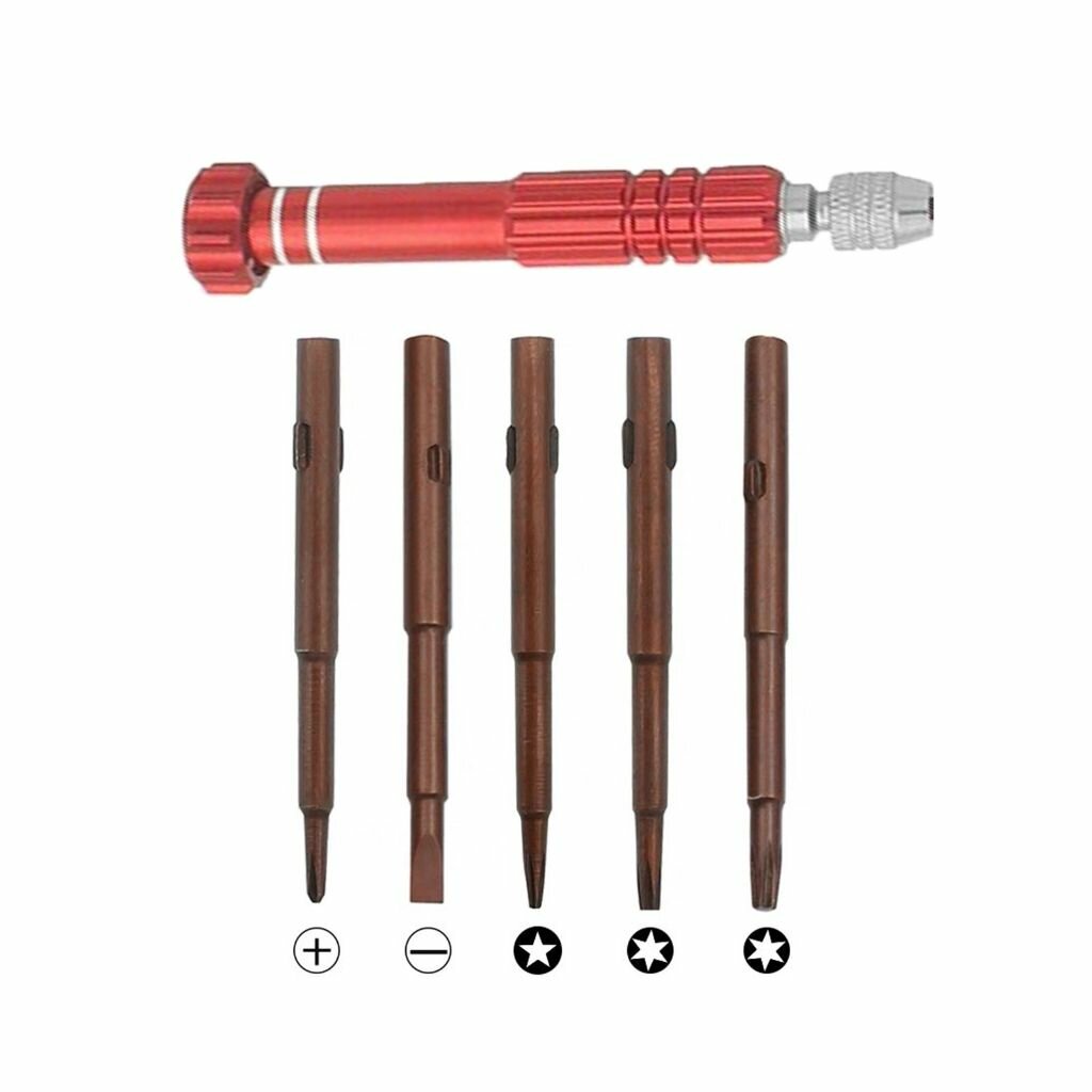 Отвертка "Пять в одном"-красный