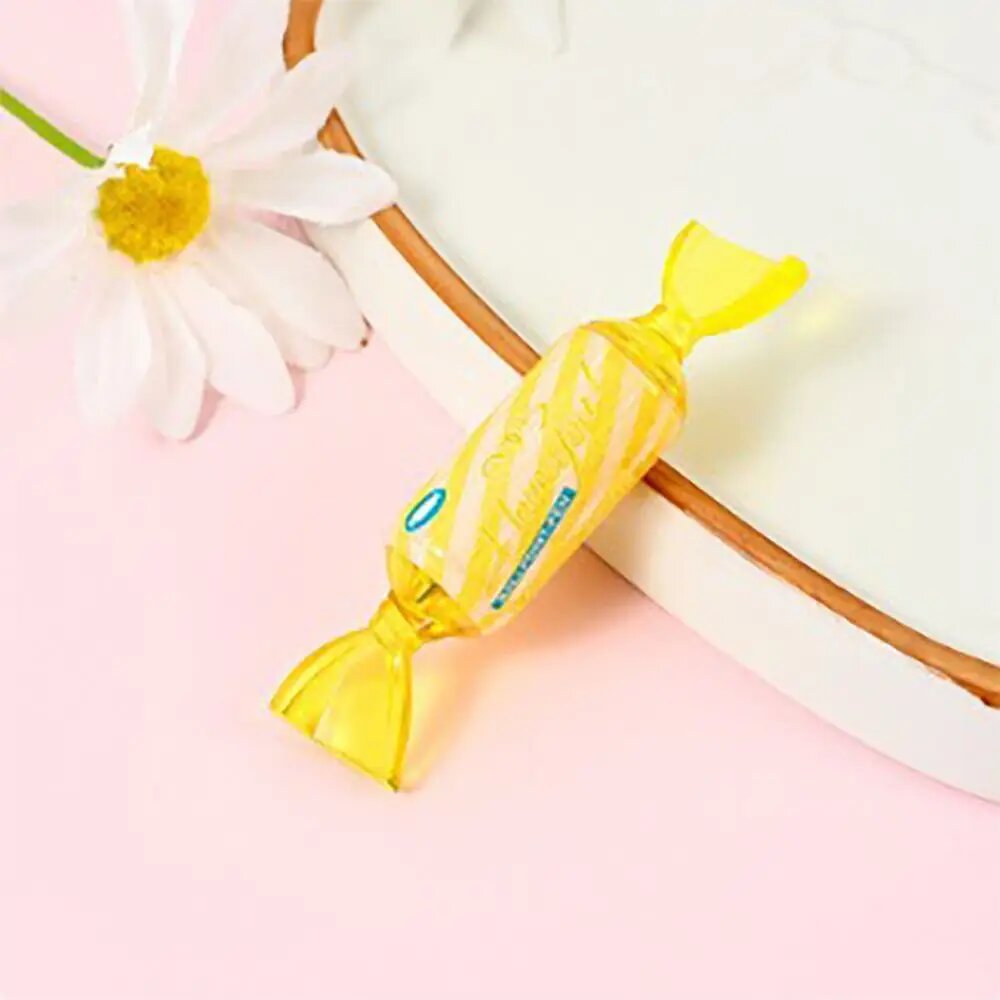 Мини шариковая ручка-конфета пластик 1pc Yellow