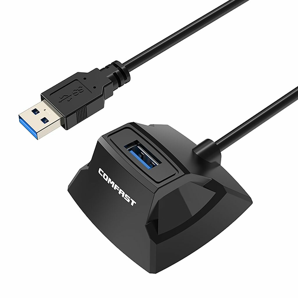 Кабель-удлинитель USB3.0 с разъемом-розеткой и подставкой, подходящий для USB-устройств
