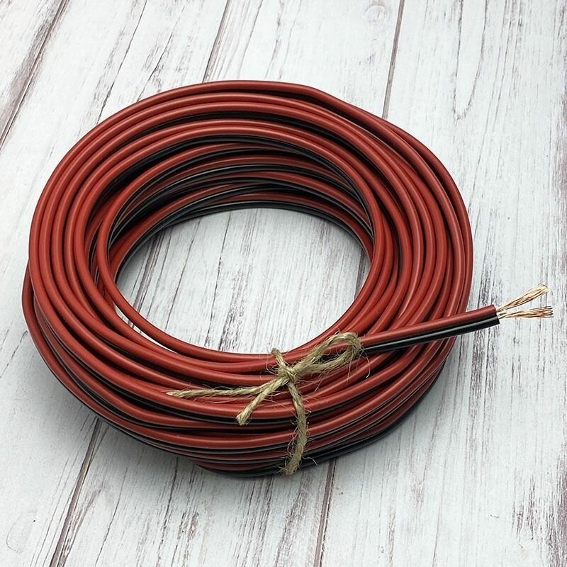 Провод аккустический красно-черный швпм 2 х 0,75 мм 5 метров