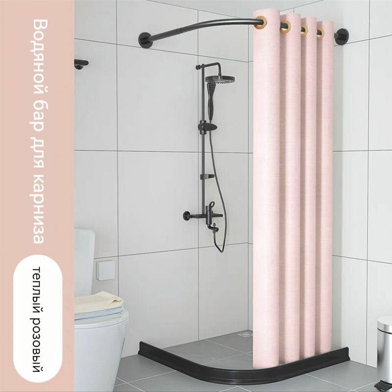 Душевая кабина, Не нужно бить кулаком, Выдвижная длина, ширина 70-95 см, длина 70-95 см, высота 200 см, Розовый