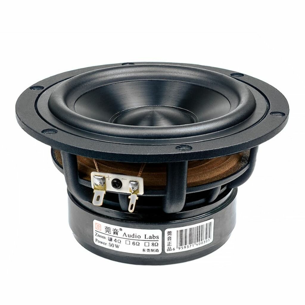 Головка динамическая Audio Labs HiFi диаметр 152мм мощность 50Вт, диапазон частот 67Гц-8кГц