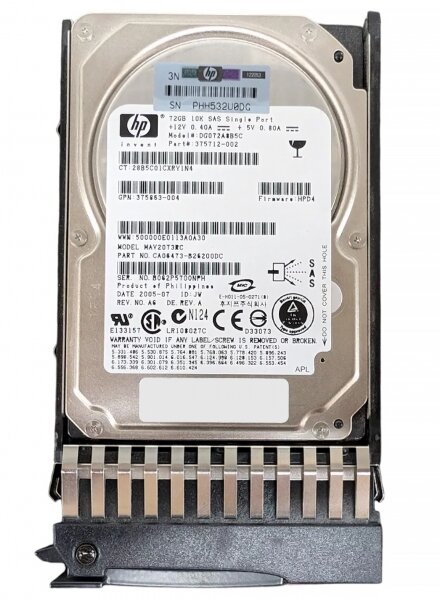 Жесткий диск HP CA06473-B26200DC 72Gb SAS 2,5" HDD