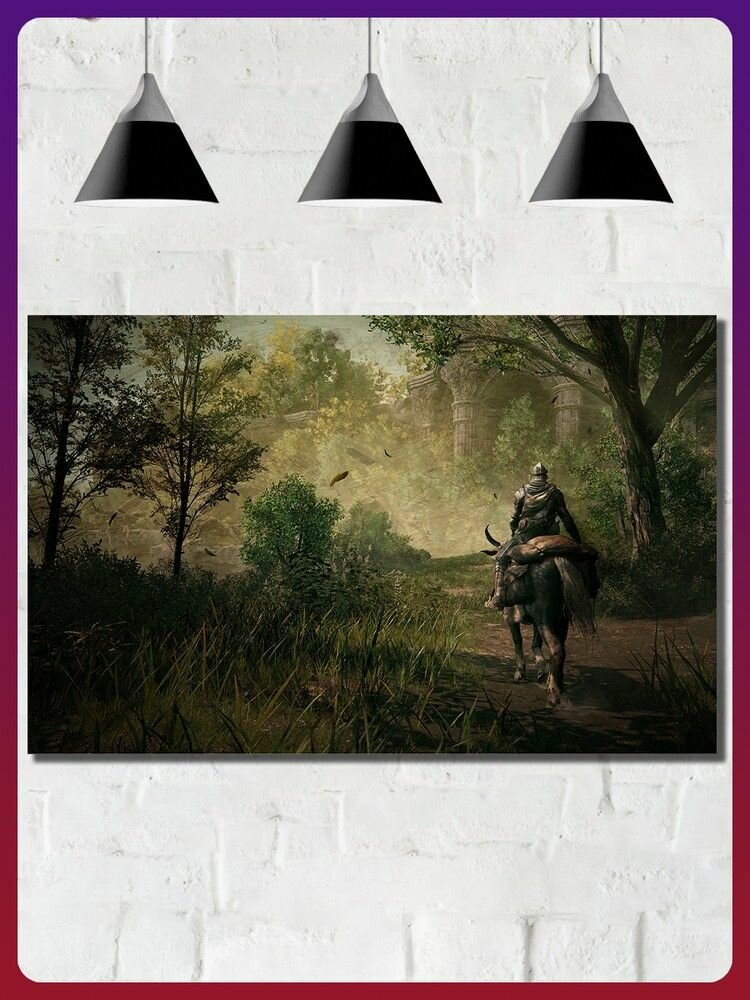 Картина интерьерная на рельефной доске Игры Dark Souls - 62412120