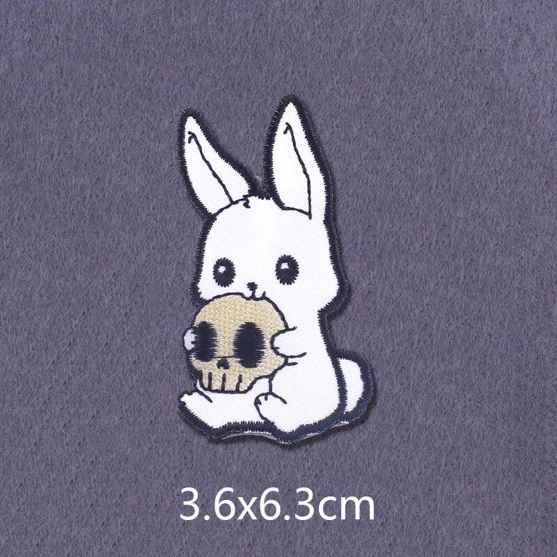 Нашивки pulaqi с черепом, котом и бабочкой Серый, PE5962CT