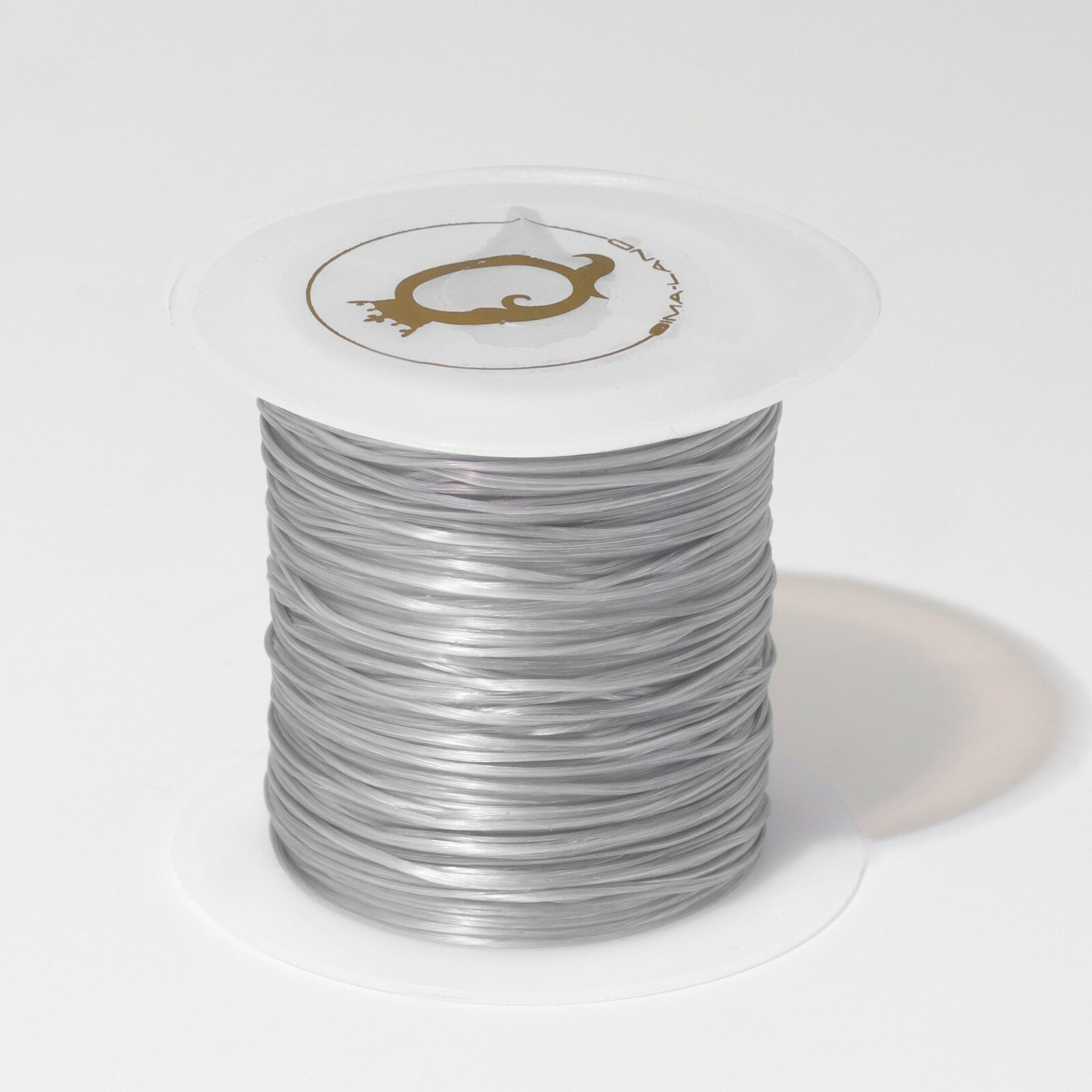 Нить силиконовая (резинка) d=1 мм, L=10 м (прочность 2250 денье), серая