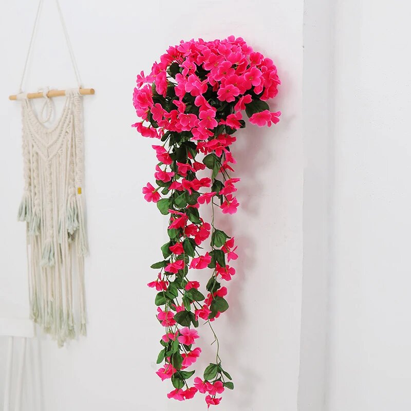 Искусственные фиолетовые цветочные лозы, 2 шт. 1pc, Rose