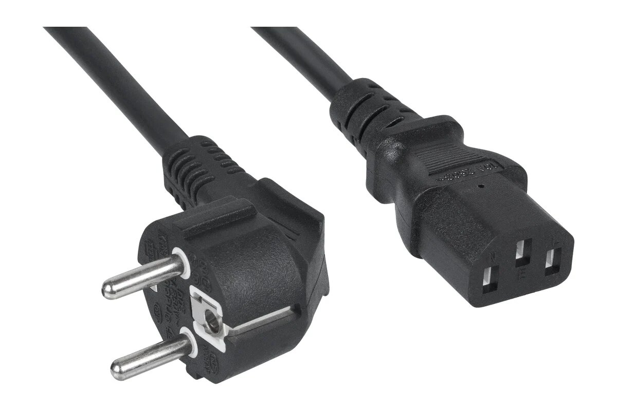 Cabeus кабель питания компьютера Schuko+C13 5 м 3x0.75 мм2 PC-186-VDE-5M для ПК