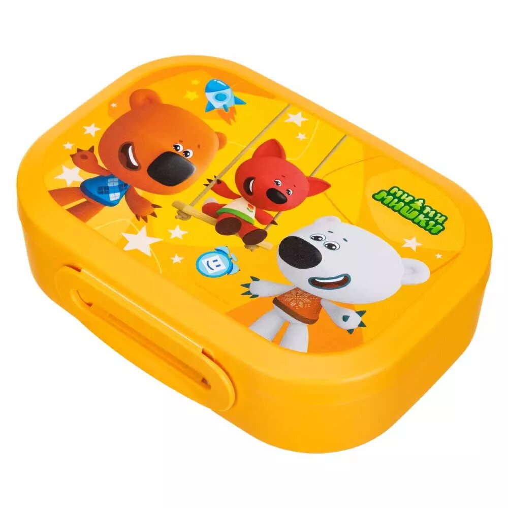 Набор: ланч-бокс 0,98Л и бутылка для воды С петлей 0,4Л Ми-Ми-Мишки (оранжевый)