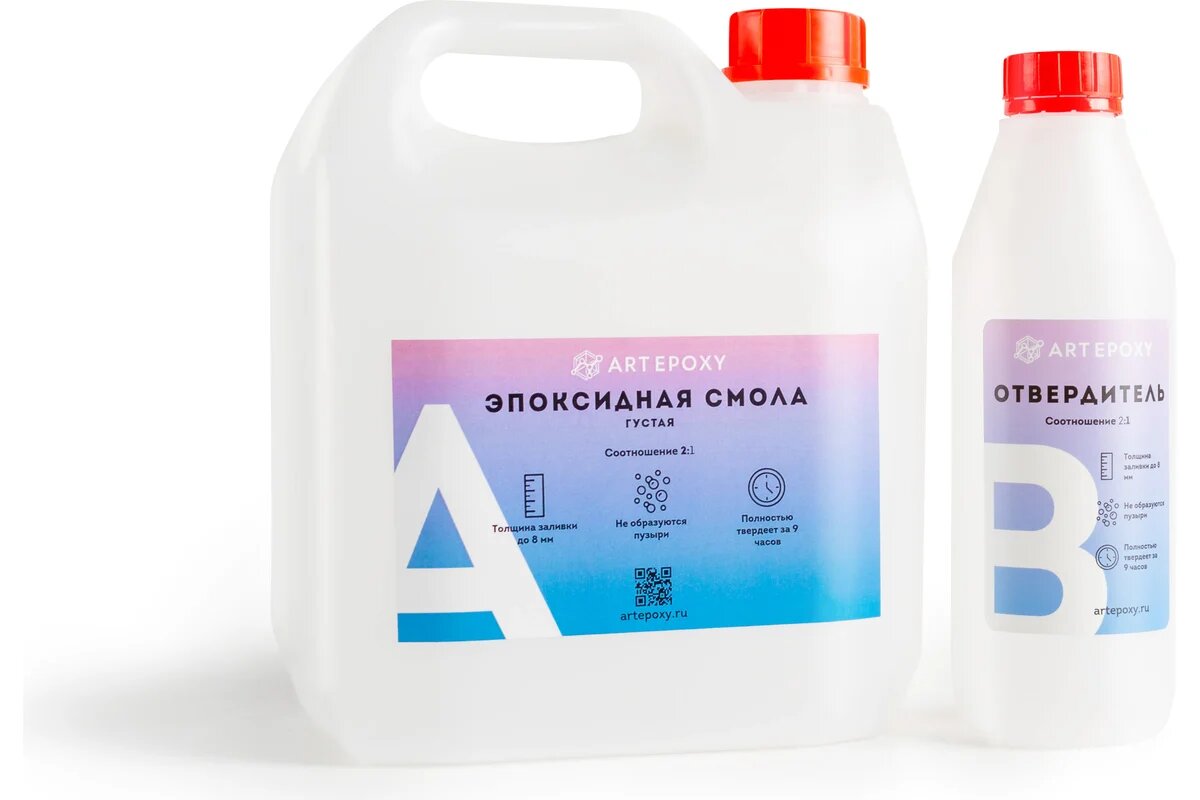 ArtEpoxy Эпоксидная смола для творчества густая 3кг 21662