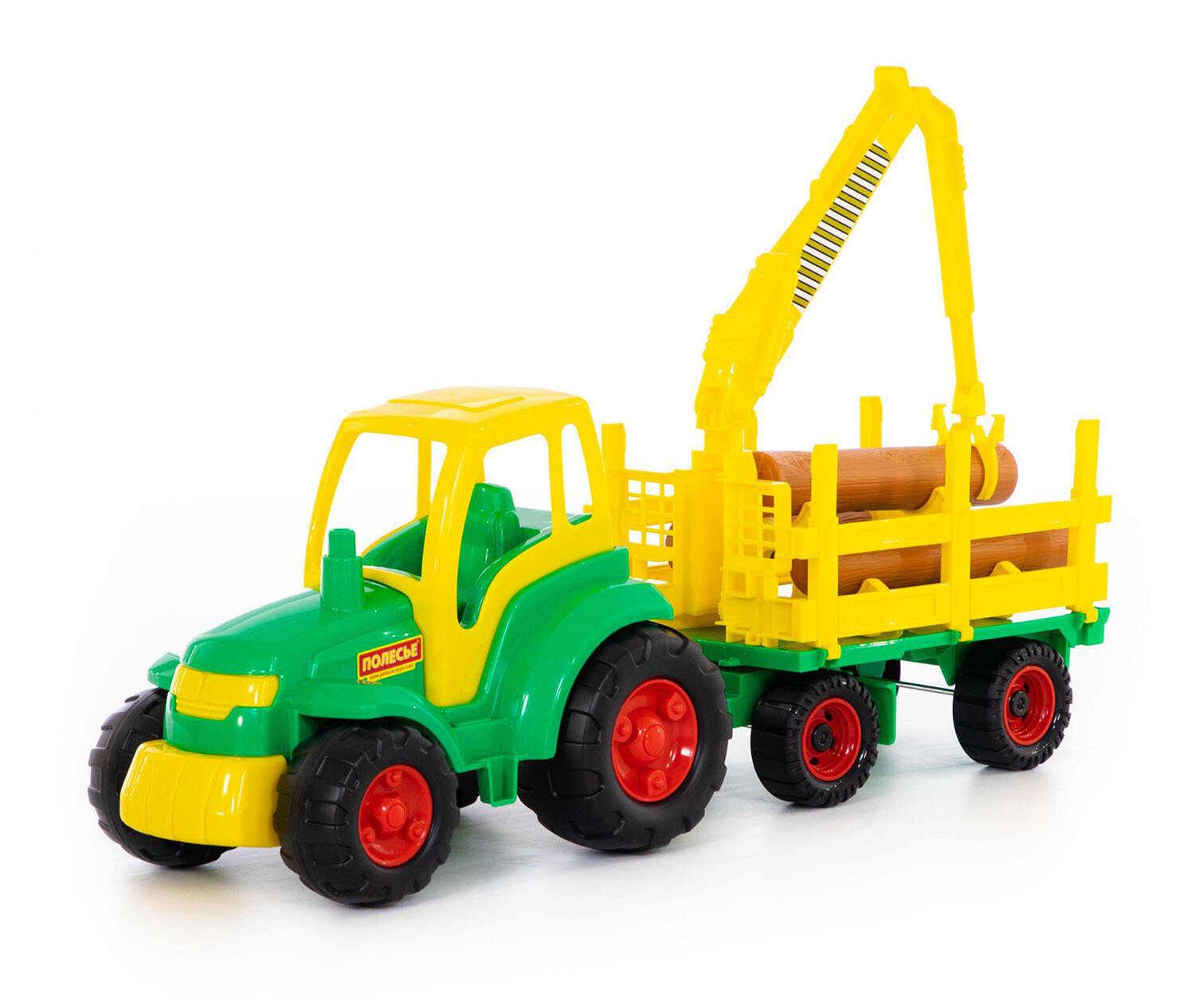 Трактор Полесье "Чемпион" с прицепом-лесовозом (8229)