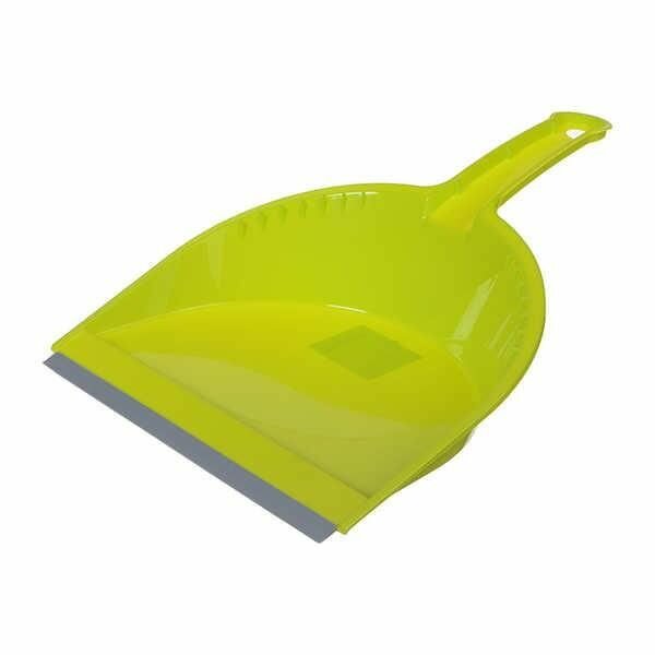 Совок для мусора Idea "Стандарт", с резинкой, зеленый