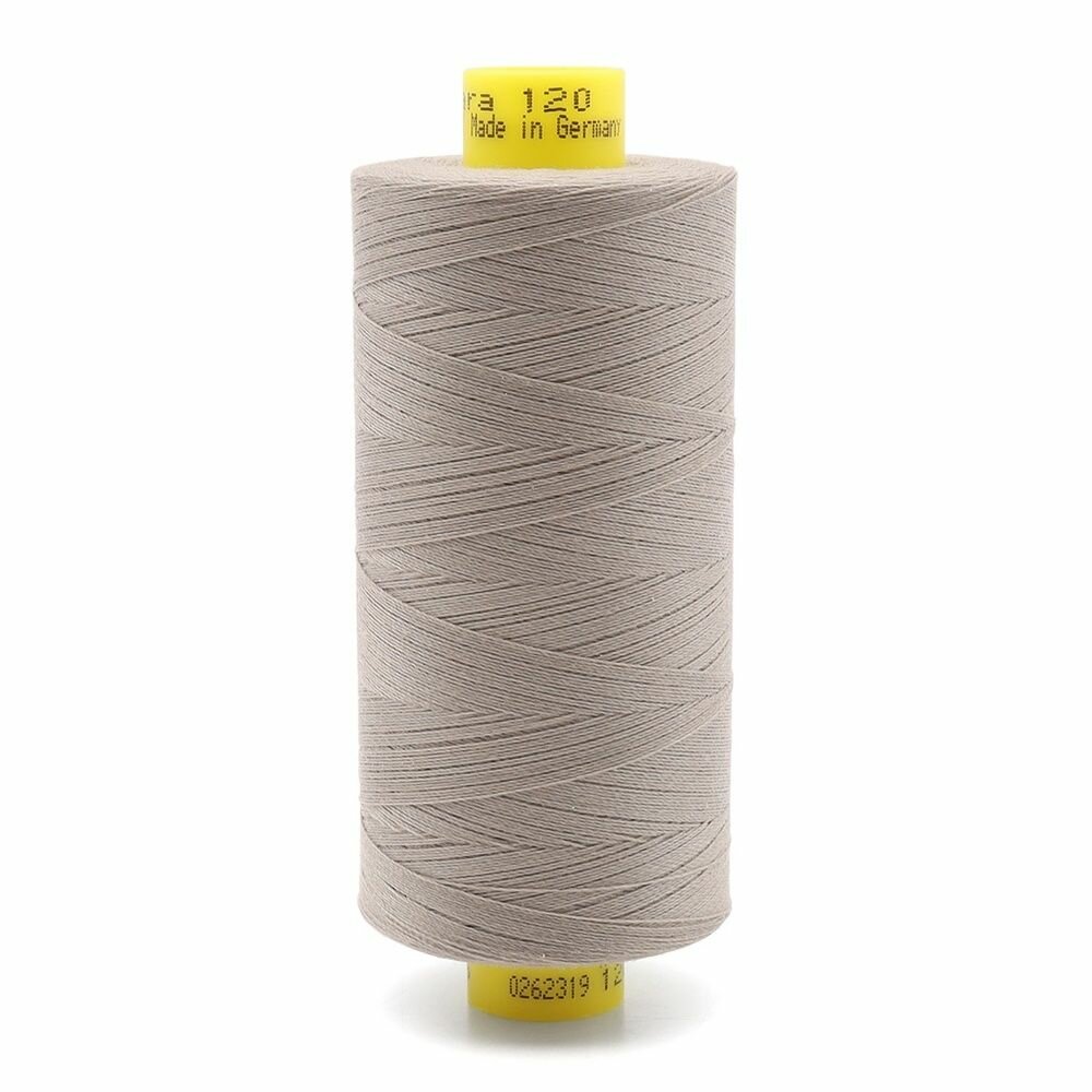Швейные нитки Gutermann Mara 120/1000 м, цвет 495 серебристо-бежевый, 10 шт (700207)