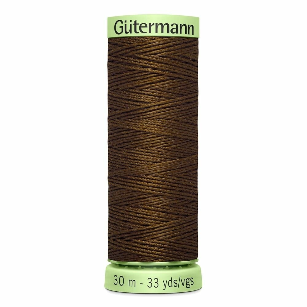 Декоративная нить Gutermann Top Stitch 30/30 м для отстрочки, 100% полиэстер, цвет 280 торфяной, 5 шт (3)