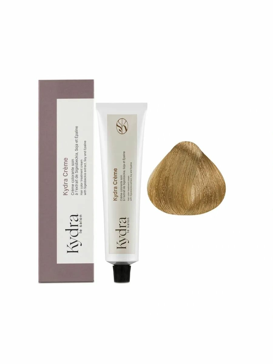 9/13 краска для волос KYDRA CREME VERY LIGHT SOFT ASH BLONDE, 60 мл