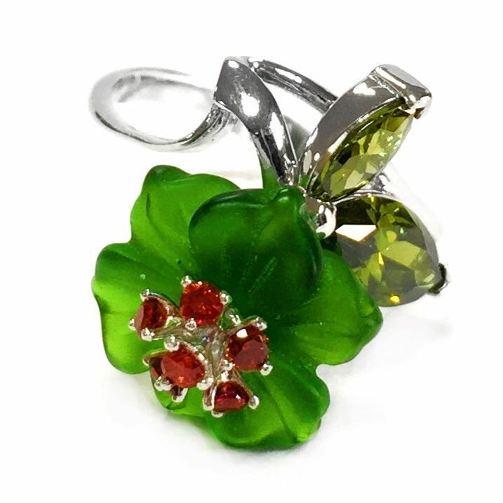 Кольцо тонкое, серебро, 925 проба, родирование, жемчуг