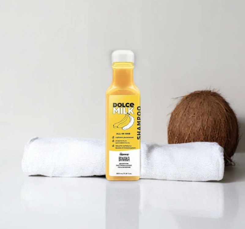 DOLCE MILK Шампунь экстремальное увлажнение Ханна Банана , 350 мл