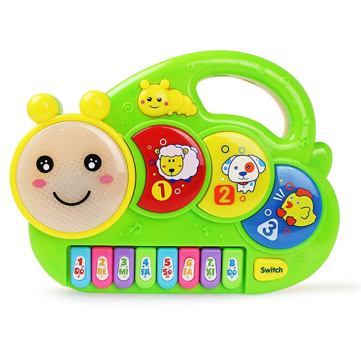 Childrenworld Music Piano Cartoon Snail Instrument Music Toy Accessories