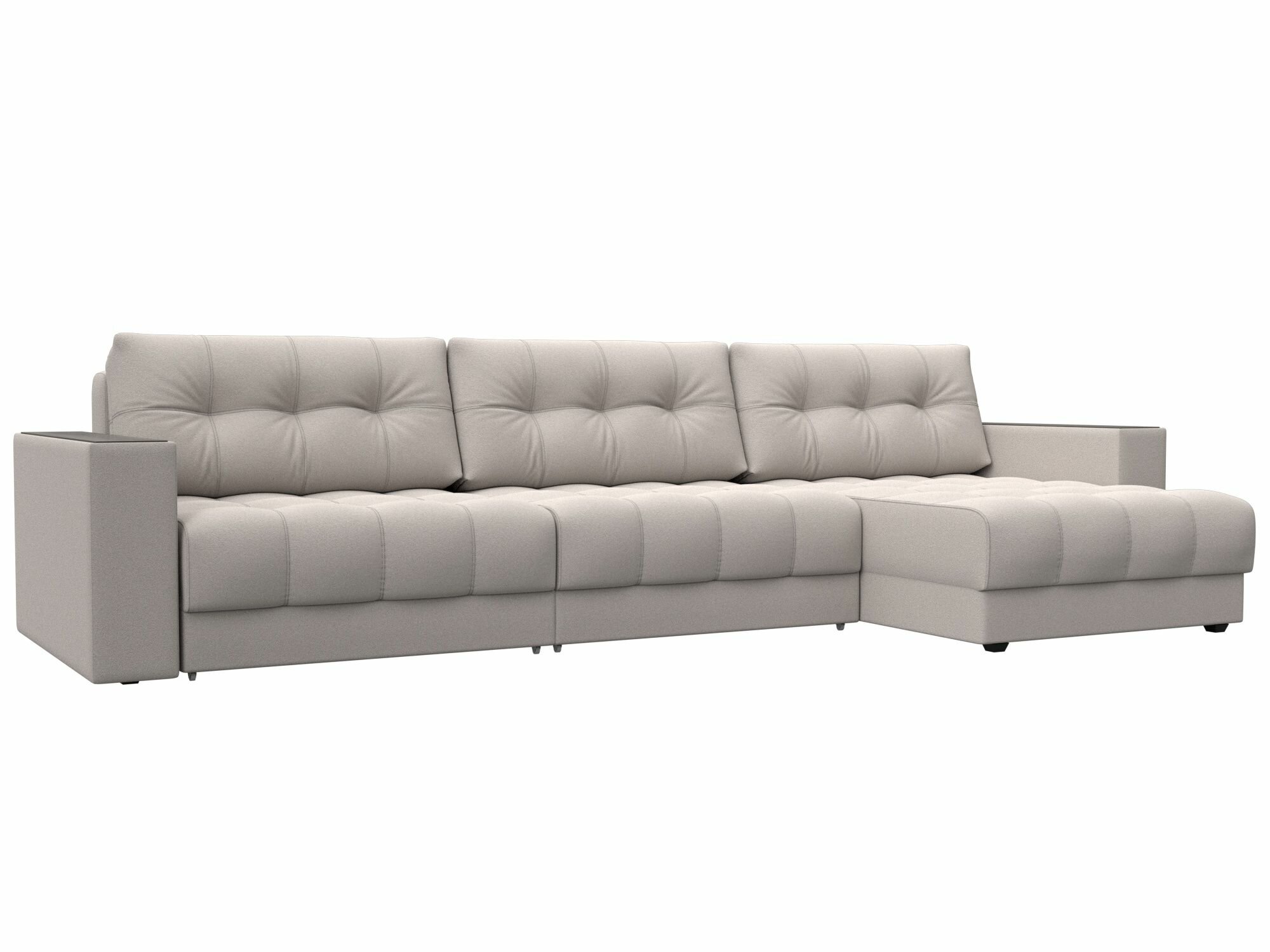 Диван угловой с декором Бруно НПБ Лонг, Замша