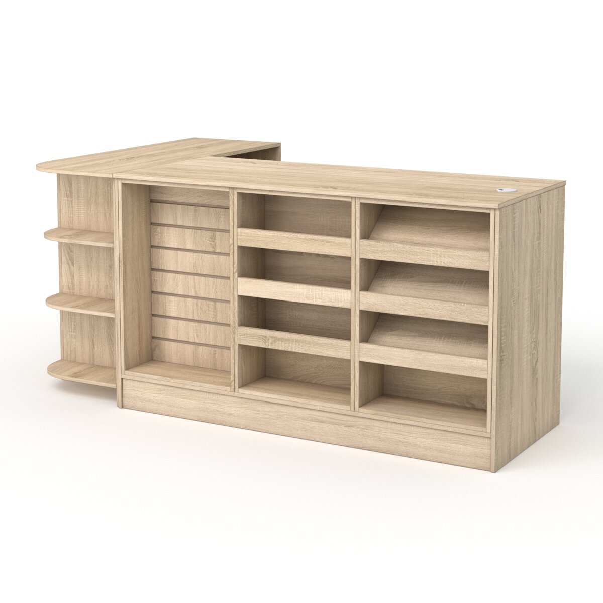 Кассовый стол "ривьера" №4 левосторонний, Дуб Сонома. Производитель товара - компания Westcom.