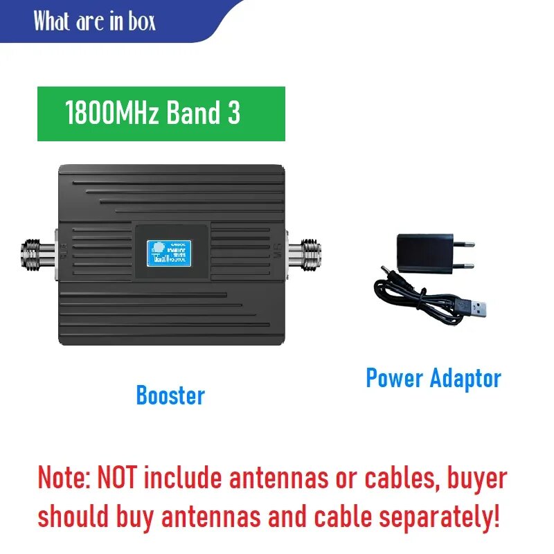 1800 2100 B3 B1 Усилитель сотовой связи для мобильного телефона, повторитель сигнала GSM 2G 3G 4G для megafon MTS Beeline Tele2 1800 without Antenna