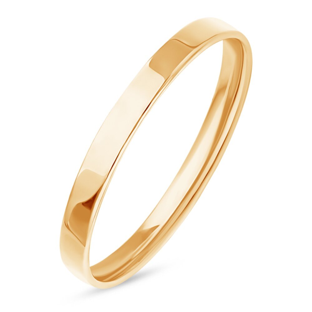 Кольцо обручальное, красное золото, 375 проба, оксидирование