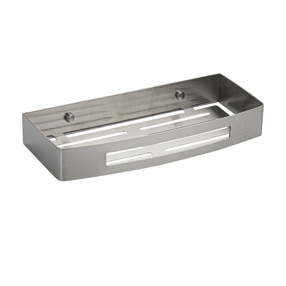 Полка литая одинарная для ванной из нержавеющей стали цвет сатин Brimix 5655-S