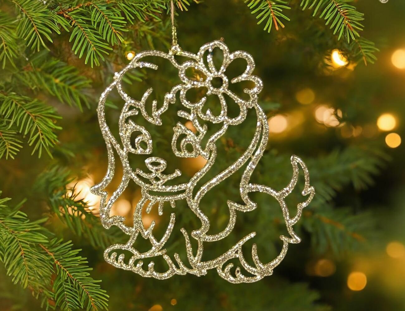 Елочное украшение золотая, 12х10 см, Морозко