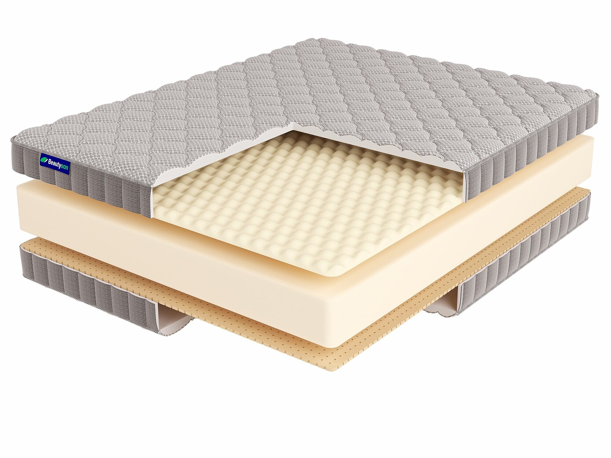 Матрас Beautyson Roll Foam 18 Massage Latex 90х200 высота 22 см анатомический средней жесткости латексный Беспружинный